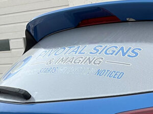 Perforated Window Vinyl in Edmonton, AB - Pivotal Signs